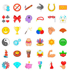 Round button icon cartoon style Royalty Free Vector Image