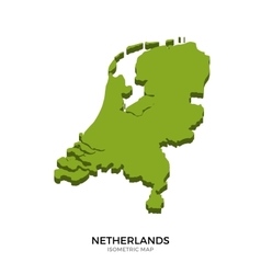 Map netherlands isolated Royalty Free Vector Image