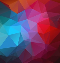 Red pink gradient abstract polygon triangular Vector Image
