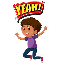 Crying boy with bruises saying stop on white Vector Image