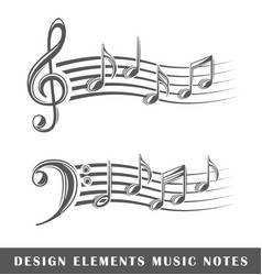 Seamless design with music notes Royalty Free Vector Image
