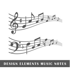Piano and music notes Royalty Free Vector Image