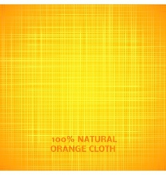 Orange cloth texture background Royalty Free Vector Image