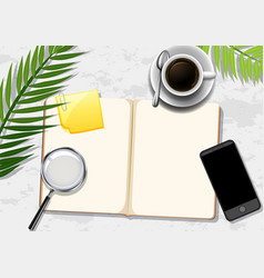 Top view table template Royalty Free Vector Image