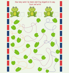 Counting game for children count numbers Vector Image
