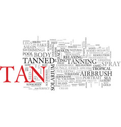 Tan word cloud concept Royalty Free Vector Image