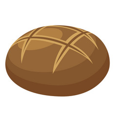 Baker with bread circle Royalty Free Vector Image