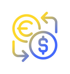 Banking and finance pixel perfect gradient linear Vector Image