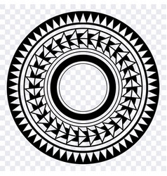 Set of polynesian tribal tattoo borders Royalty Free Vector