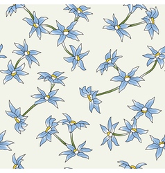 Simple floral black seamless Royalty Free Vector Image