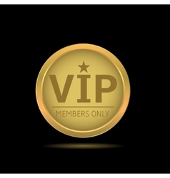 Golden Vip card Royalty Free Vector Image - VectorStock