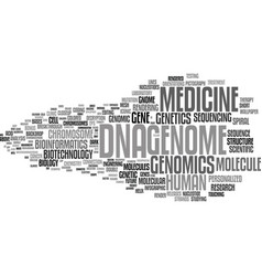 Genomics word cloud concept Royalty Free Vector Image
