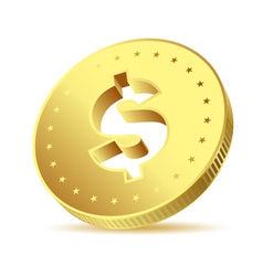 Gold coin icon Royalty Free Vector Image - VectorStock