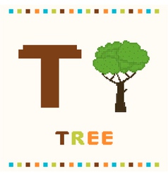 Pixel alphabet Royalty Free Vector Image - VectorStock