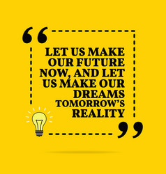 Motivational quote poster the future is bright Vector Image