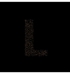 Design Light Effect Alphabet Letter L Royalty Free Vector