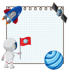 A space element template Royalty Free Vector Image