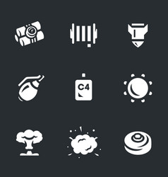 Explosives with digital alarm clock Royalty Free Vector