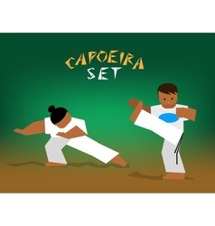 Capoeira set Royalty Free Vector Image - VectorStock