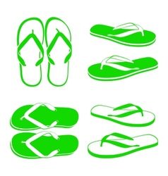 Beach sandals Royalty Free Vector Image - VectorStock