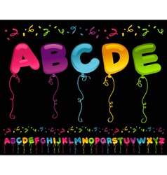 Geometric shapes alphabet letters Royalty Free Vector Image