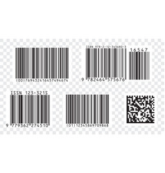 Bar code icon set modern flat barcode can be Vector Image