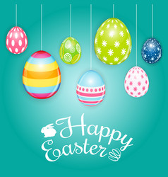 Happy easter spring holiday background Royalty Free Vector