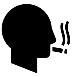 Smoking man icon Royalty Free Vector Image - VectorStock