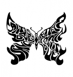 Butterflies typography Royalty Free Vector Image