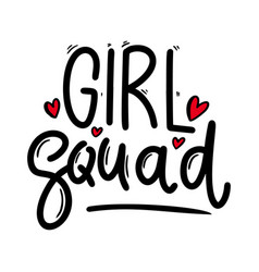 Girls only lettering phrase isolated on white Vector Image
