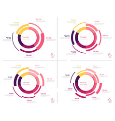 Circle chart design template for creating Vector Image