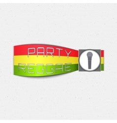 Reggae party insignia and labels for any use Vector Image