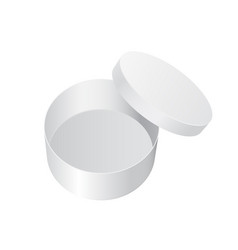Blank round box template for your package design Vector Image