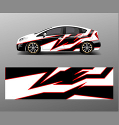 Wrap car design theme template Royalty Free Vector Image