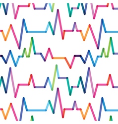 Spring rhythm heart seamless pattern Royalty Free Vector