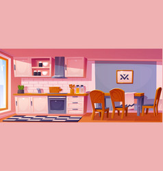 Kitchen table Royalty Free Vector Image - VectorStock