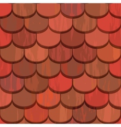 Seamless red clay roof tiles Royalty Free Vector Image