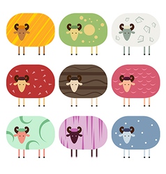 Scared sheep Royalty Free Vector Image - VectorStock