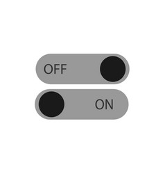 Light switch off flat icon Royalty Free Vector Image