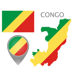 Color map of congo Royalty Free Vector Image - VectorStock