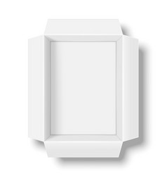 Empty white notebook template Royalty Free Vector Image