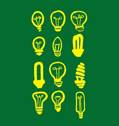 Concept idea inspired bulb shape Royalty Free Vector Image