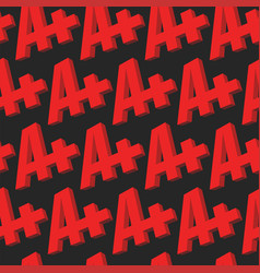 A grade text graphic Royalty Free Vector Image
