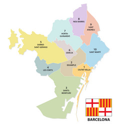 Tourist map spain travel Royalty Free Vector Image