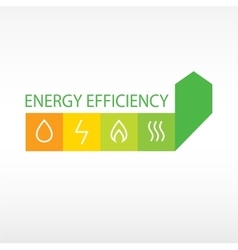 Energy efficiency logo Royalty Free Vector Image