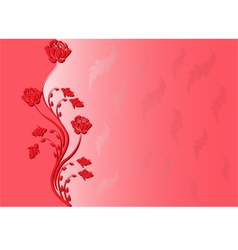 Red rose design elements Royalty Free Vector Image