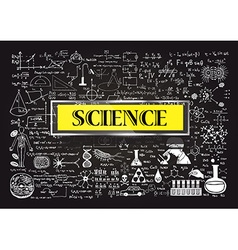 Science on chalkboard Royalty Free Vector Image