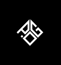 Fms letter logo design on black background Vector Image
