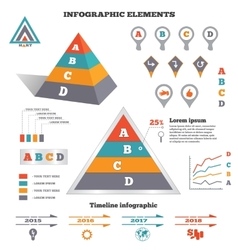 Pyramid chart 2 Royalty Free Vector Image - VectorStock