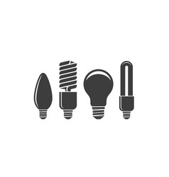 Light bulbs icon set Royalty Free Vector Image